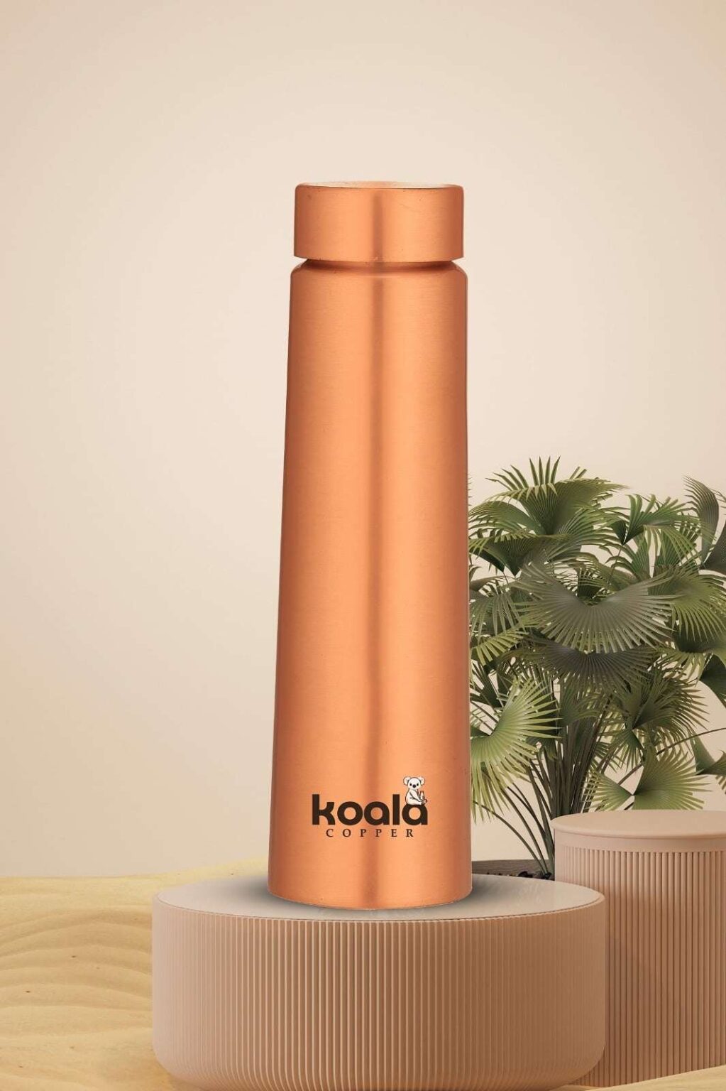 Buy Slim Copper Bottle (Matt Green) 750ml | Koala Copper